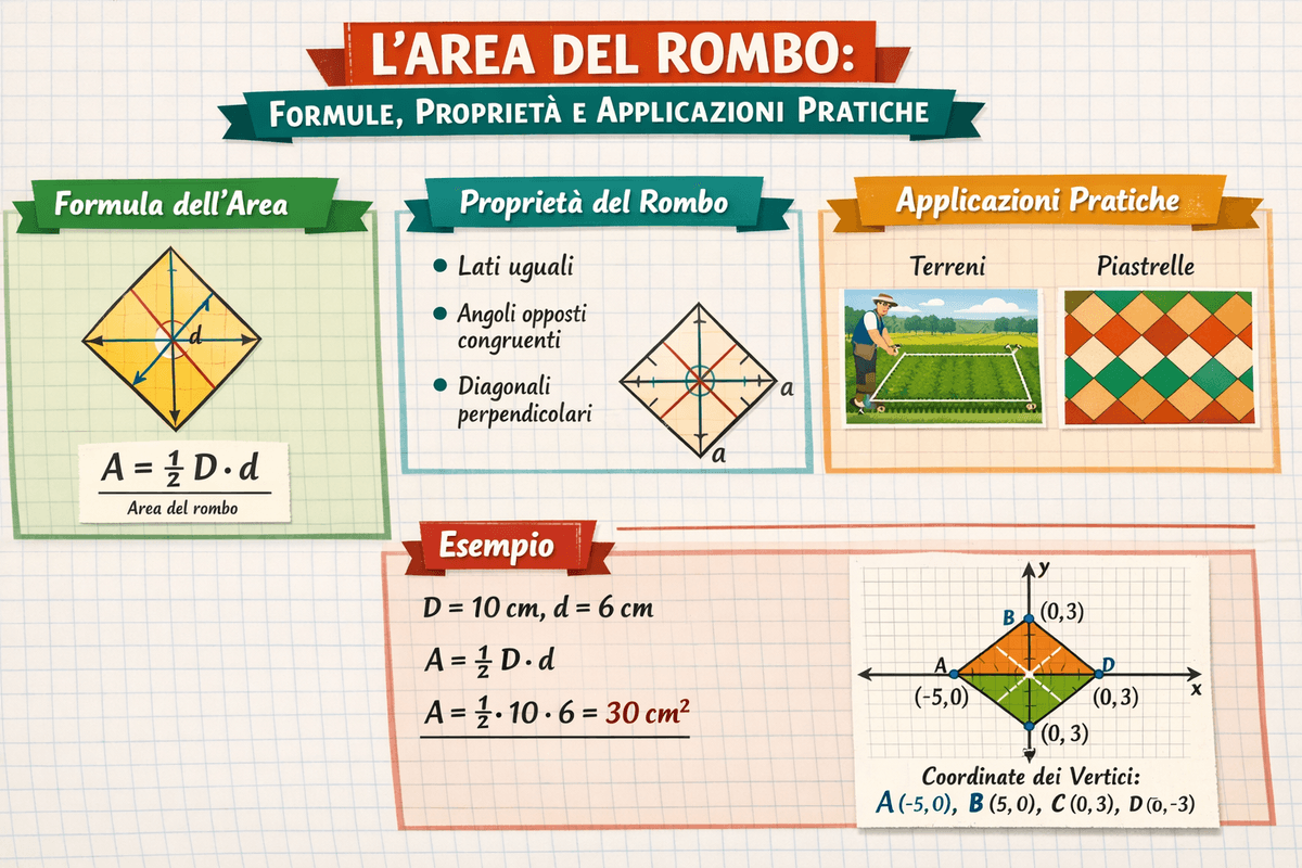 Area del Rombo: Formule e Guida al Calcolo Completa ...